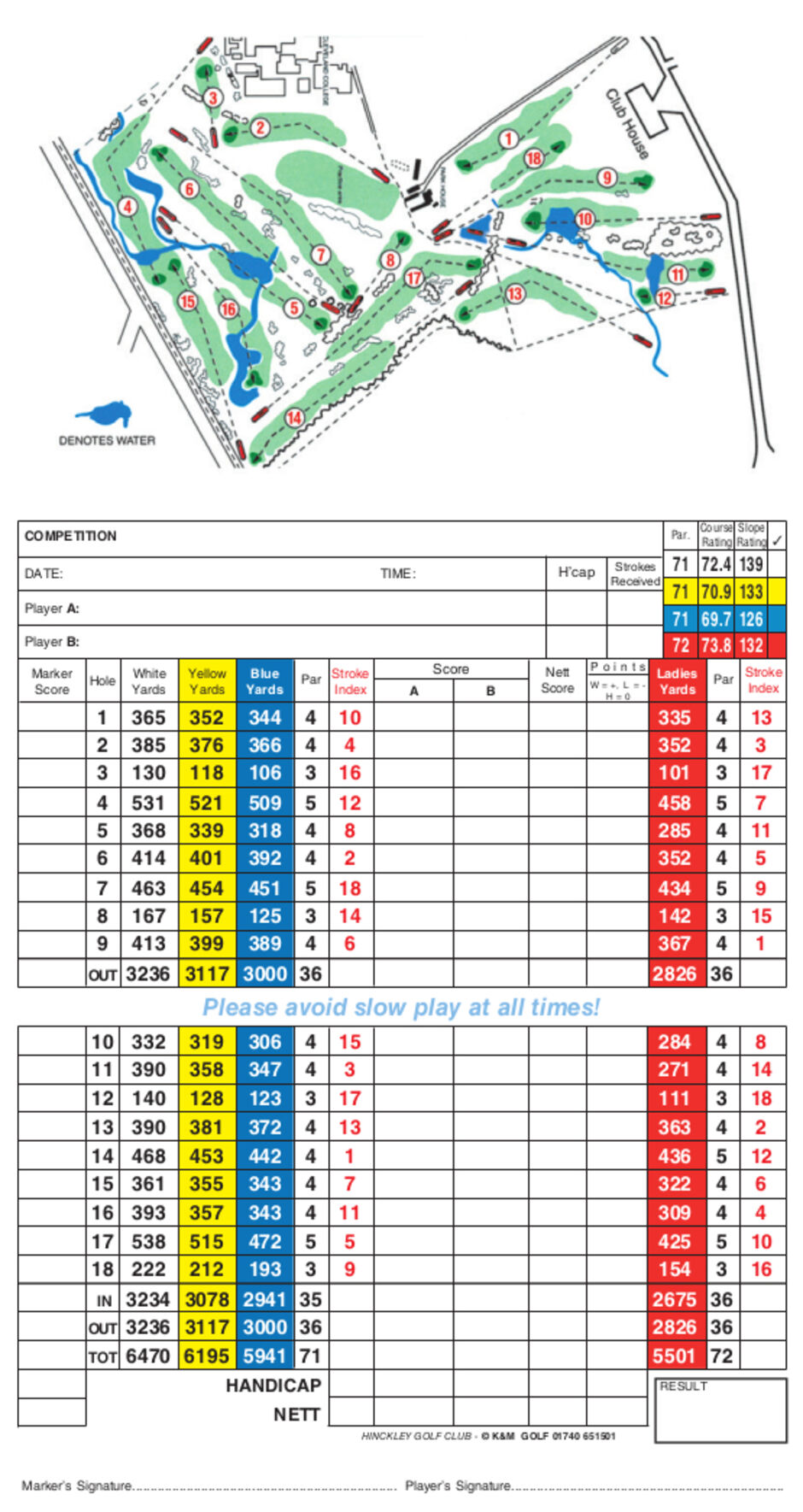 The Course :: The Course at Hinckley Golf Club