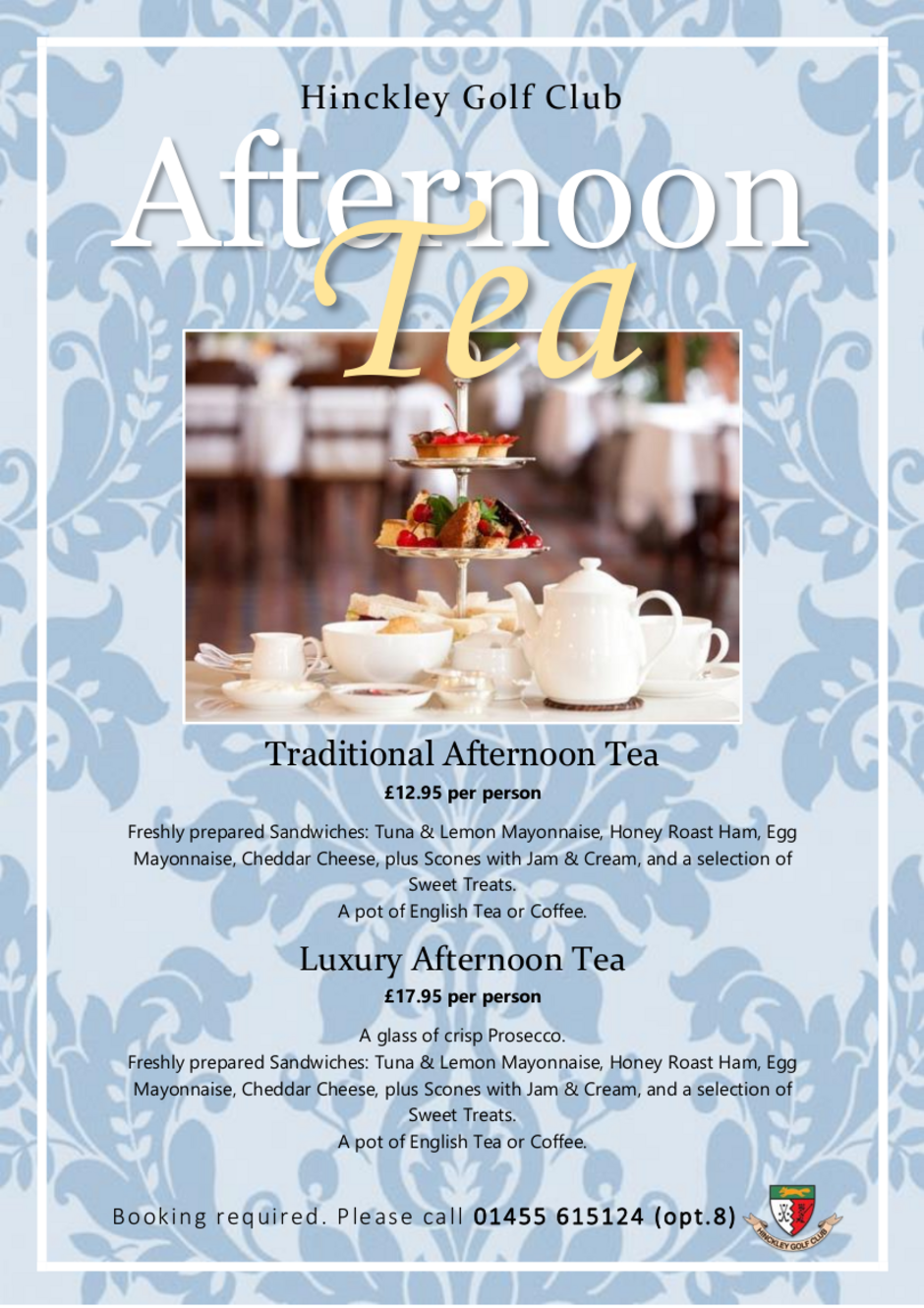 Afternoon Tea :: Afternoon Tea at Hinckley Golf Club
